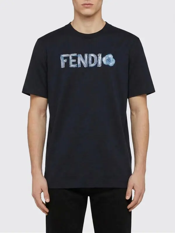 Fendi Cotton T-shirt With Logo