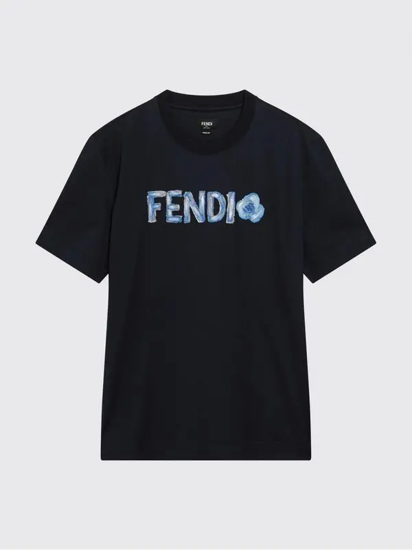 Fendi Cotton T-shirt With Logo