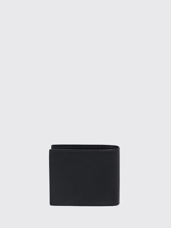 Saint Laurent Horizontal Bi-fold Wallet In Grain De Poudre Leather