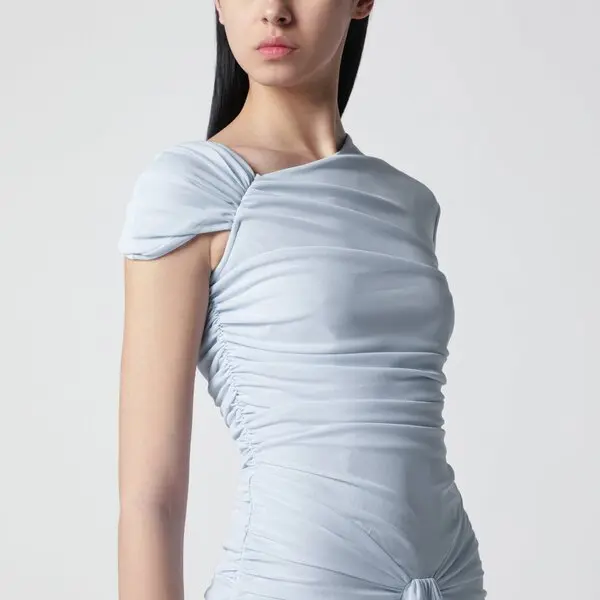 ROTATE BY BIRGER CHRISTENSEN Asymmetrical One-shoulder Maxi Dress