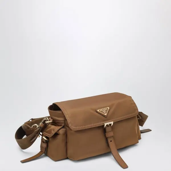 Prada Explore Medium Bag In Brandy Re-nylon