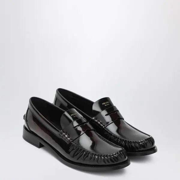Prada Polished Leather Loafers