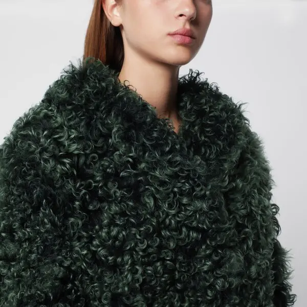 Prada Emerald Fur Coat