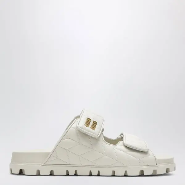 Miu Miu Matelassé Nappa Leather Sandals