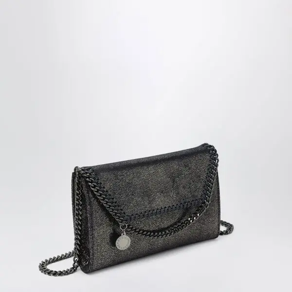 Stella McCartney Dark Navy Falabella Chain Wallet