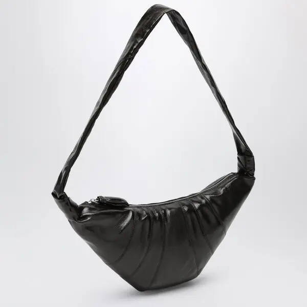 LEMAIRE Medium Croissant Bag In Coated Cotton - Green