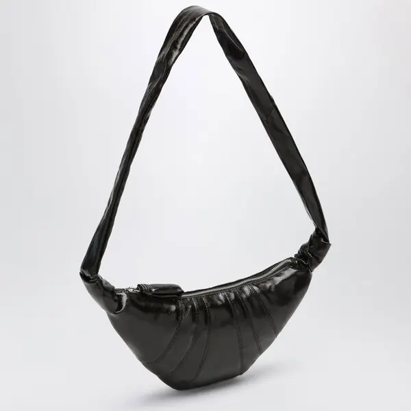 LEMAIRE Small Croissant Bag In Coated Cotton - Green