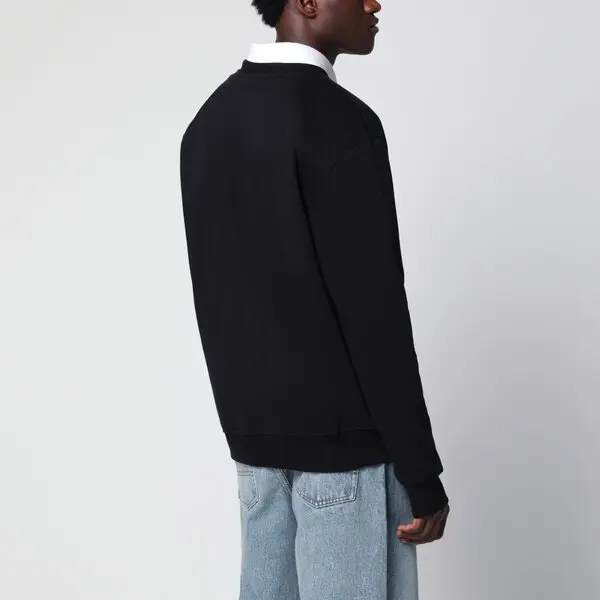 AMI Paris De Coeur Crewneck Sweatshirt - Black