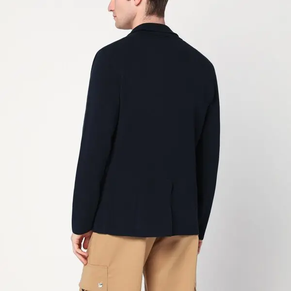 ROBERTO COLLINA Navy Cotton Jacket Cardigan