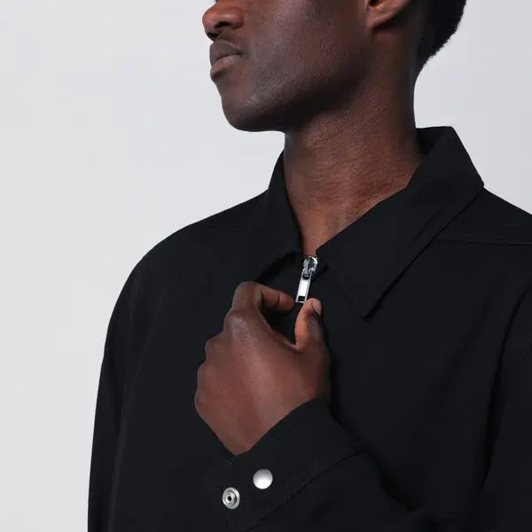 Rick Owens Zip-up Wool Shirt Jacket