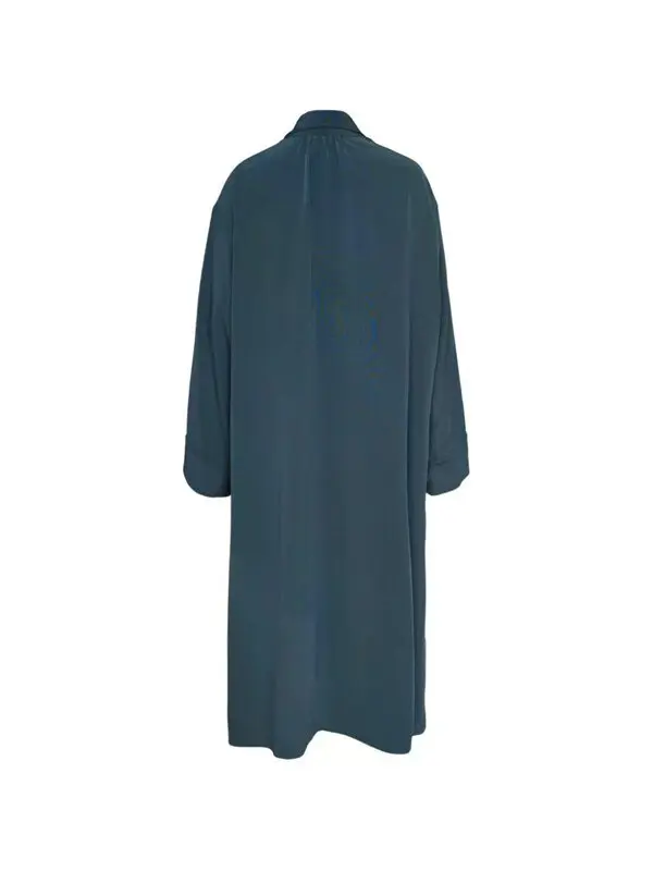 Y’s Draped Back-slit Midi Dress