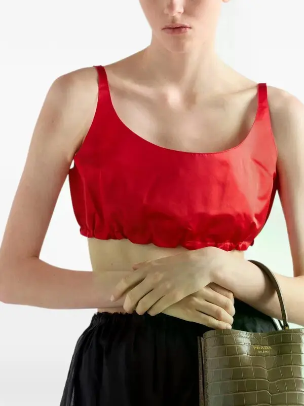 Prada Duchesse Cropped Top