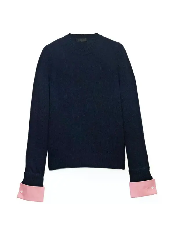 Prada Shetland Wool Crew-neck Sweater