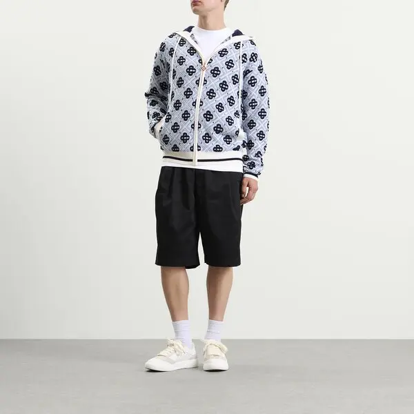 Casablanca Monogram Zip Up Hoodie