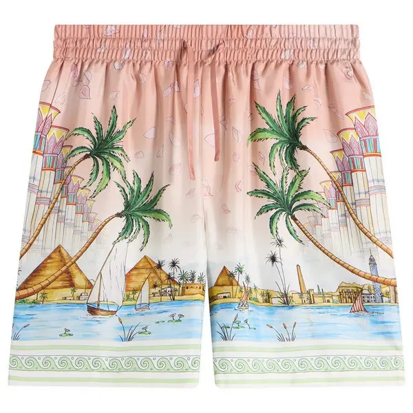 Casablanca Ethereal Silk Shorts