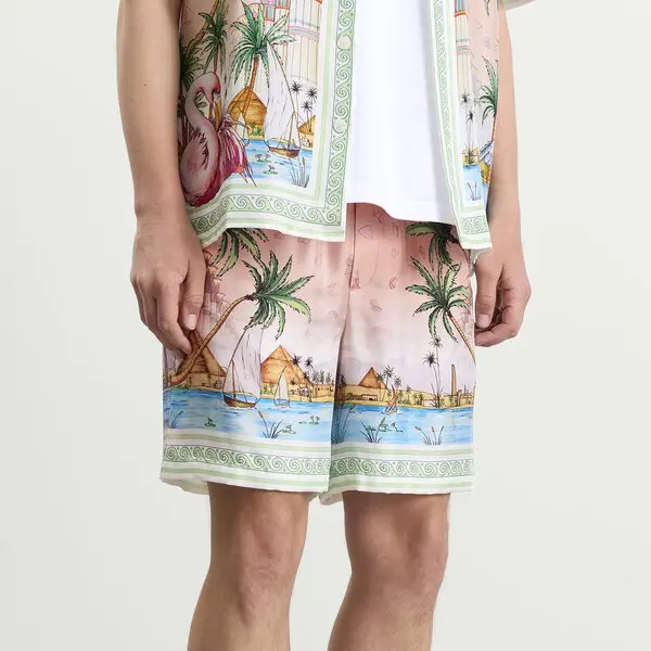 Casablanca Ethereal Silk Shorts