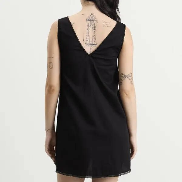 LESET Yoko Lace V-neck Mini Dress