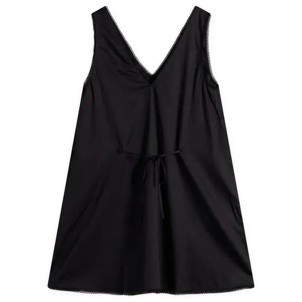 LESET Yoko Lace V-neck Mini Dress - Black
