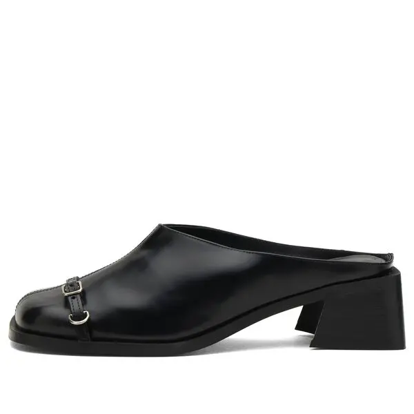 JUSTINE CLENQUET Janis Mules With Buckle Detailing