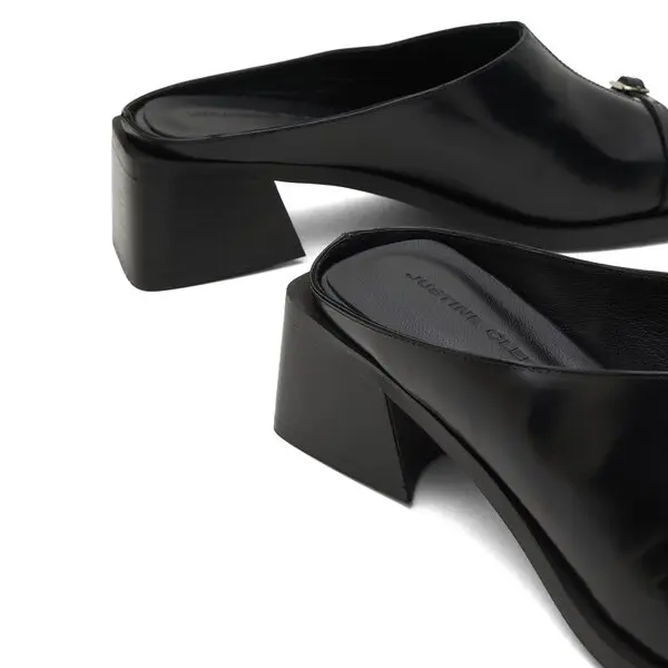 JUSTINE CLENQUET Janis Mules With Buckle Detailing