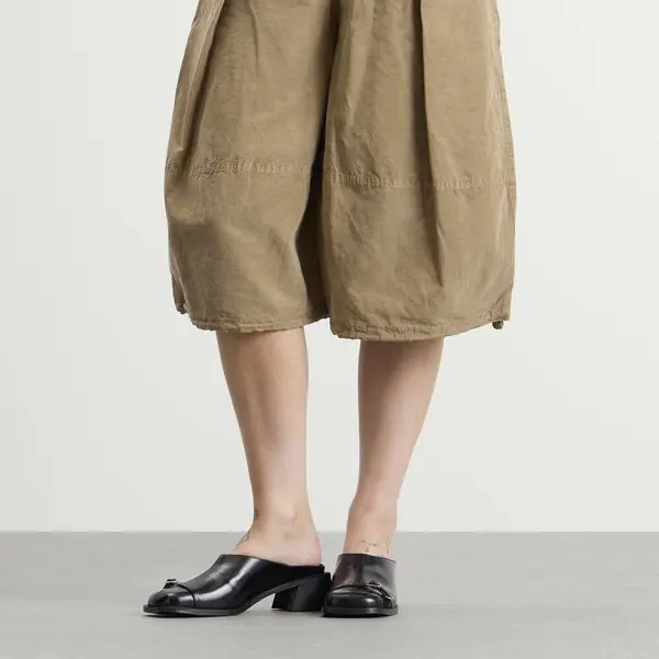 JUSTINE CLENQUET Janis Mules With Buckle Detailing