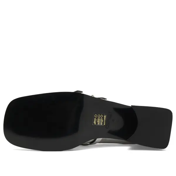 JUSTINE CLENQUET Andie Mules Metallic Leather