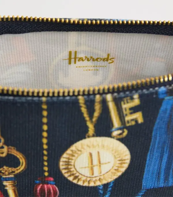 Harrods Small Canvas Tassel Wash Bag