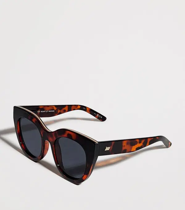 Le Specs Oversized Air Heart Sunglasses