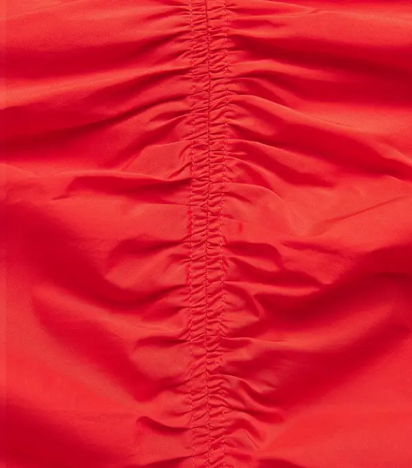 Theory Asymmetric Ruched Midi Dress