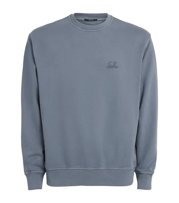 C.P. COMPANY Cotton Embroidered Logo Sweatshirt