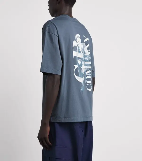 C.P. COMPANY Cotton Logo T-shirt