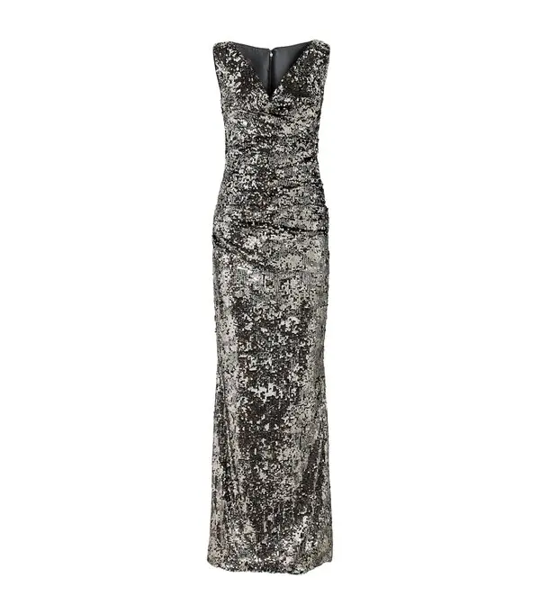 Talbot Runhof Sequinned Column Gown