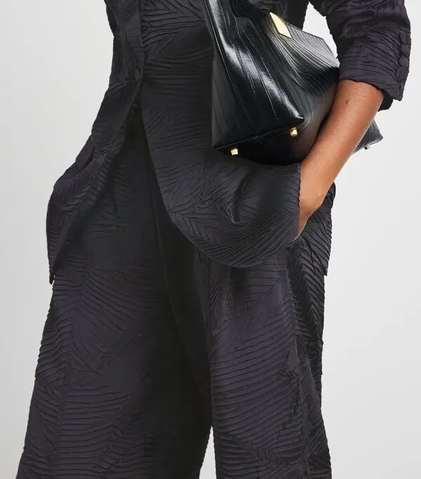 Ulla Johnson Crinkled Satin Wide-leg Trousers