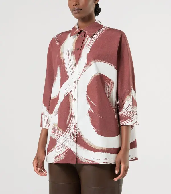 Marina Rinaldi Printed Cotton Shirt