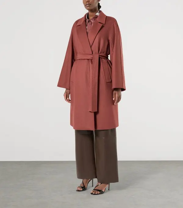 Marina Rinaldi Camel Wool Wrap Coat
