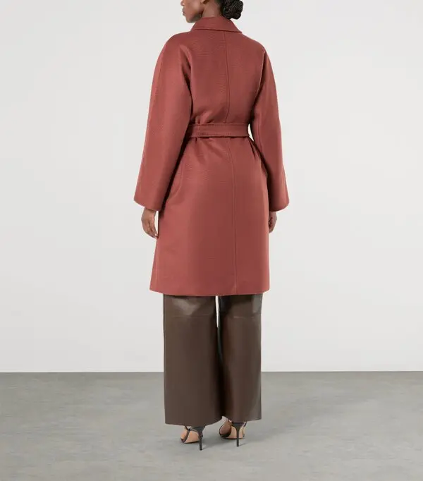 Marina Rinaldi Camel Wool Wrap Coat