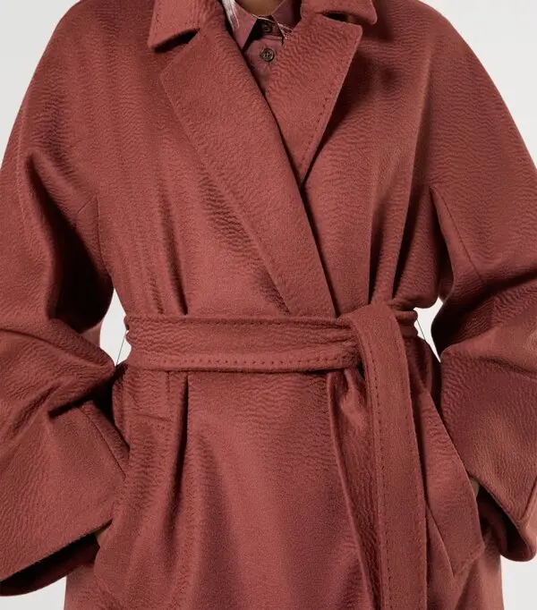 Marina Rinaldi Camel Wool Wrap Coat