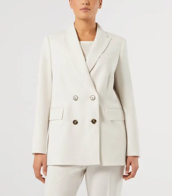 Marina Rinaldi Fox Double-breasted Blazer