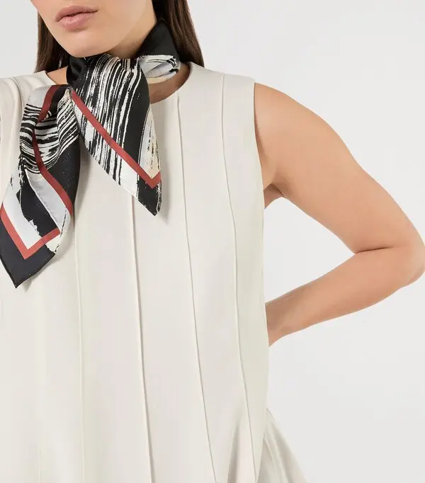 Marina Rinaldi Panelled A-line Midi Dress