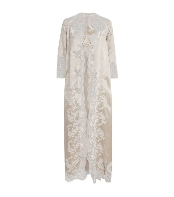 TORLOWEI Lace-trim Elsa Robe
