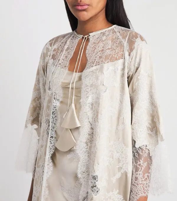 TORLOWEI Lace-trim Elsa Robe