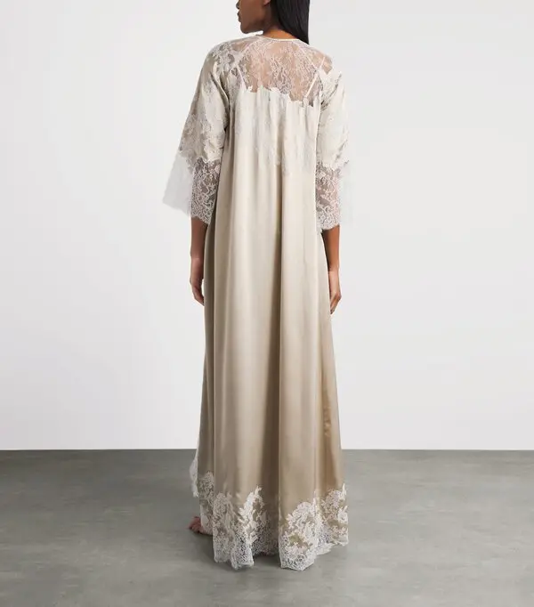 TORLOWEI Lace-trim Elsa Robe