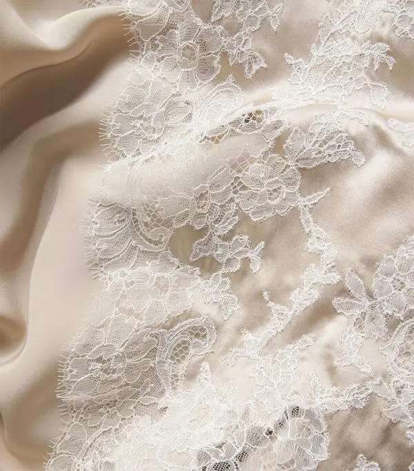 TORLOWEI Lace-trim Elsa Robe