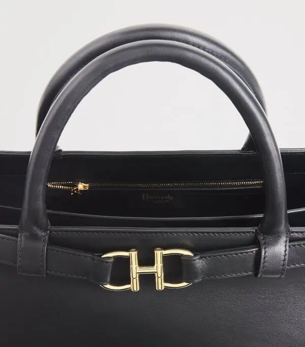 Harrods Medium Leather Grace Top-handle Bag
