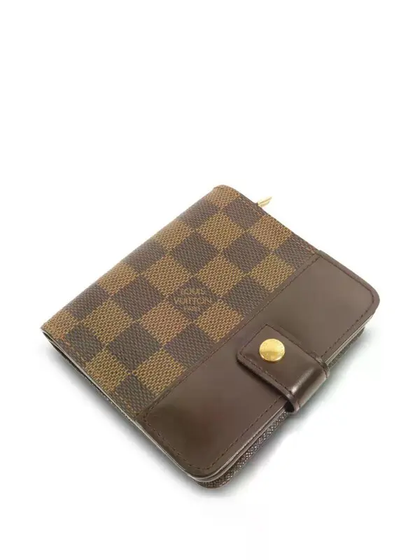 LOUIS VUITTON Compact Zip Damier Ebène Wallet