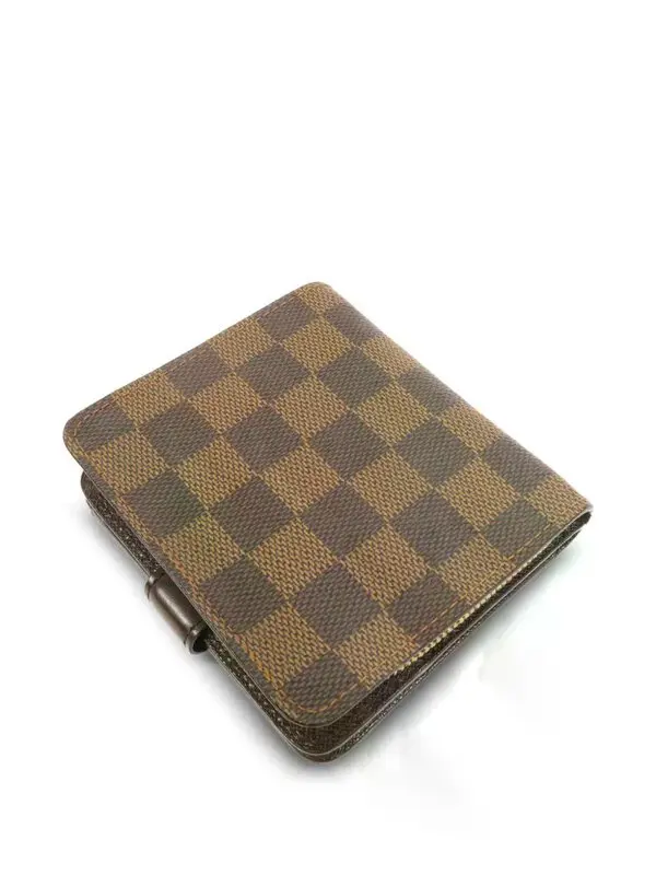 LOUIS VUITTON Compact Zip Damier Ebène Wallet