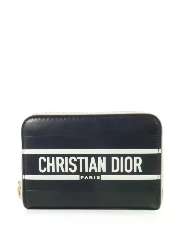 Dior Logo-print Card Holder - Blue