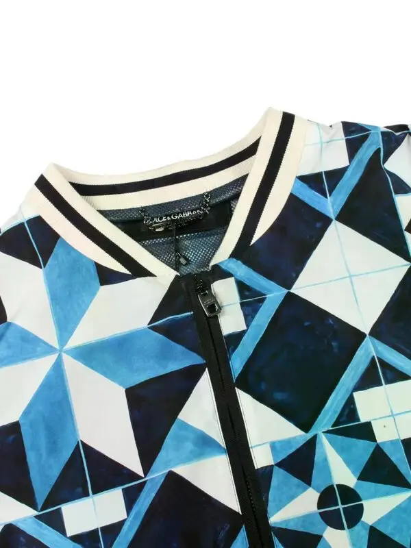 Dolce & Gabbana 2010s Geometric-print Jacket