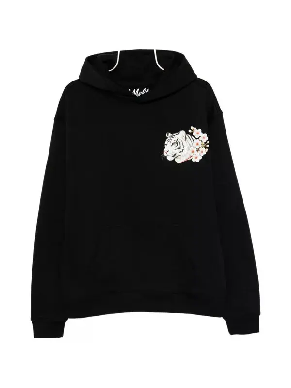 MELT Graphic-print Hoodie - Black