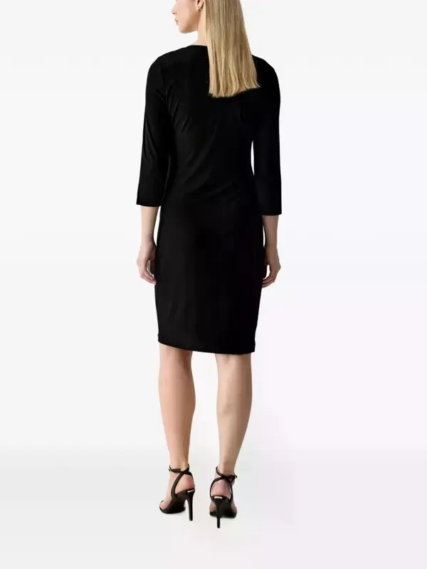 Joseph Ribkoff Ruched Wrap Mini Dress